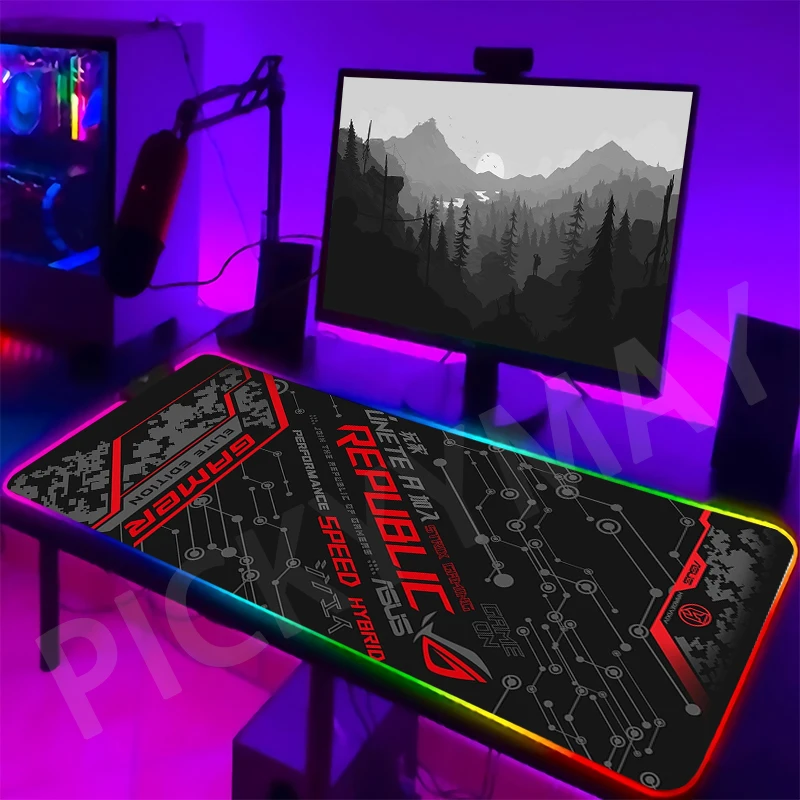 ASUS-Grande-RGB-LED-Gaming-Mouse-Pad-Gamer-Mousepad-Luminous-Table-Mats ...