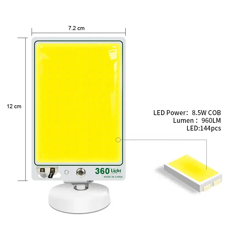 360light-12V-Portable-Waterproof-LED-Camping-Light-Lantern-Outdoor ...