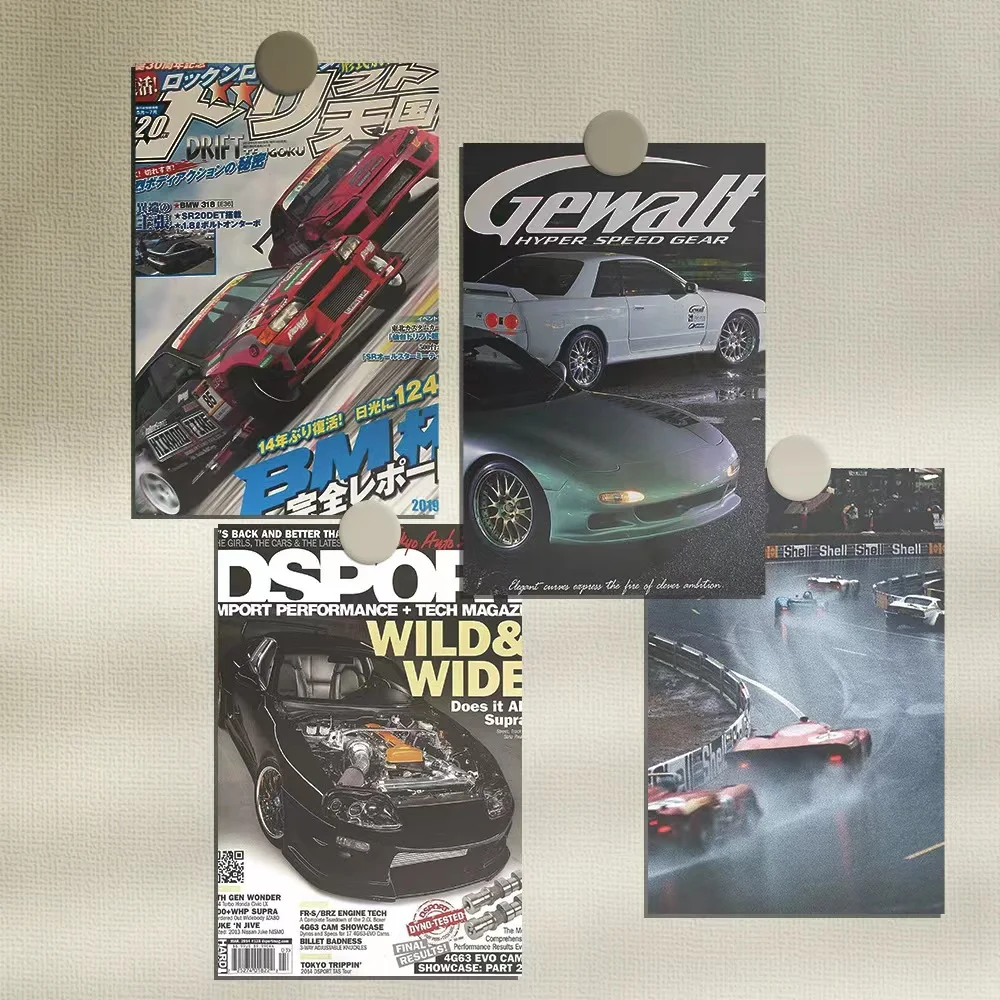 10PCS 10×15CM JDM Car Japanese Racing Car Posters Wall Collage Print ...