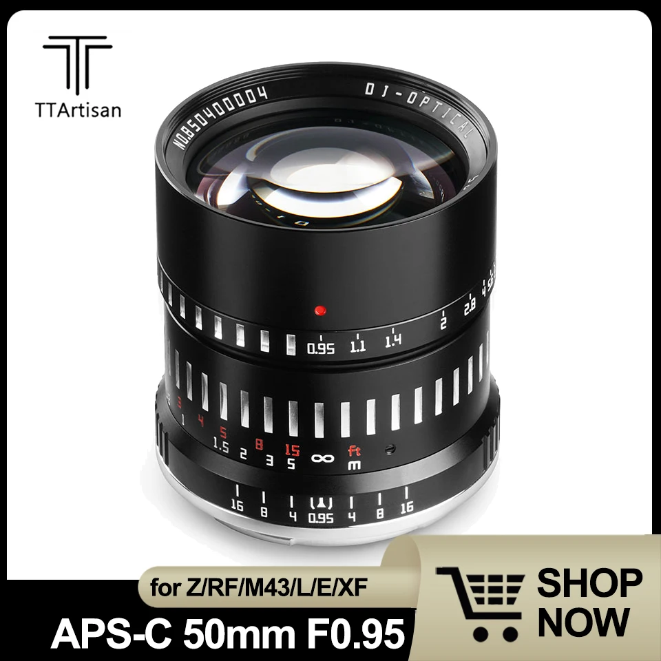 TTArtisan-50mm-F0-95-APS-C-MF-Lens-Large-Aperture-Portrait-Prime-Lens ...