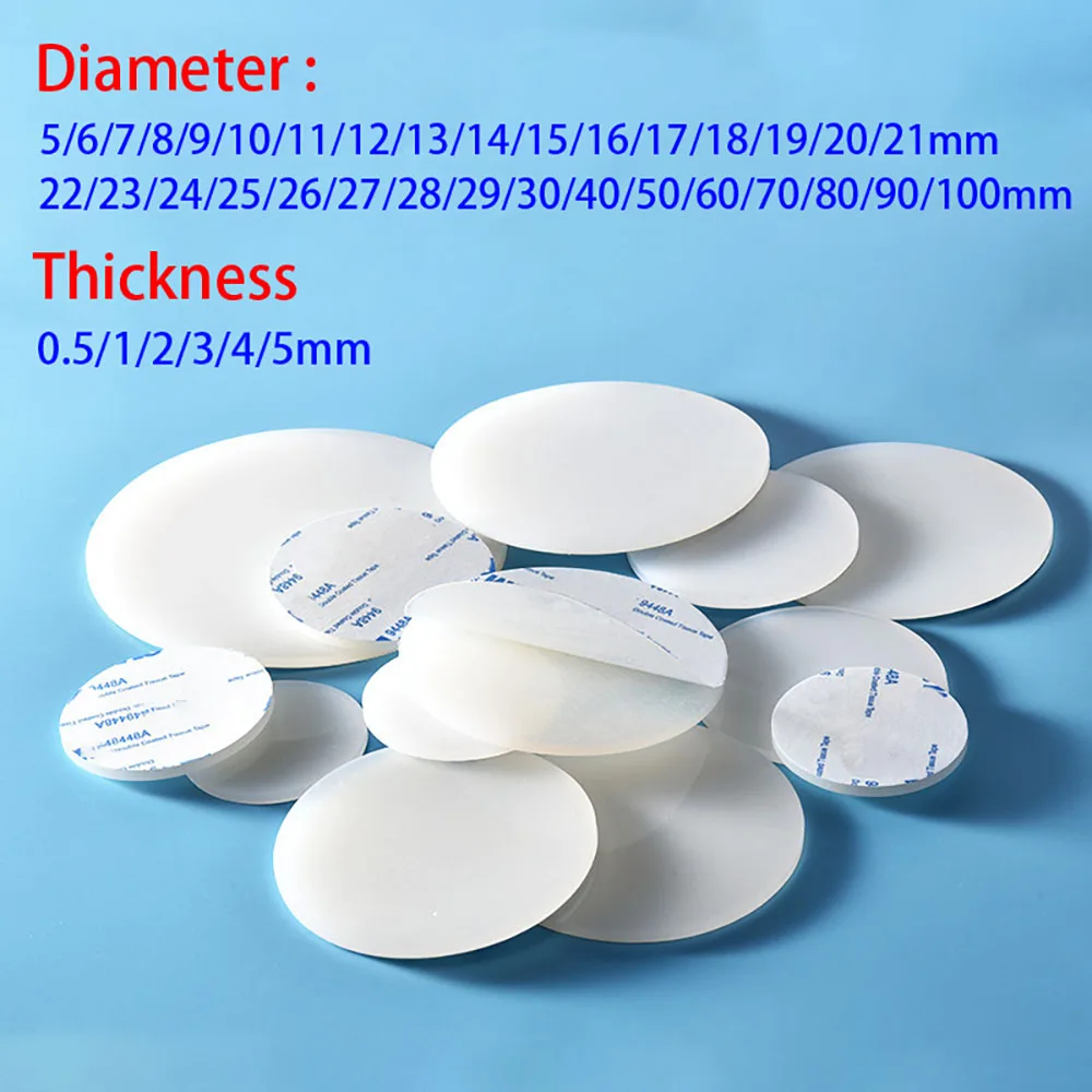50pcs 5-100mm Anti-slip Write Self Adhesive Round Silicone Rubber Feet ...