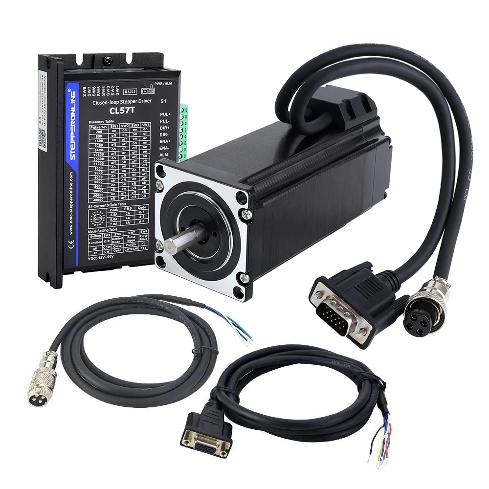 STEPPERONLINE-Nema-23-Closed-Loop-Stepper-Motor-3Nm-with-Servo-Driver ...
