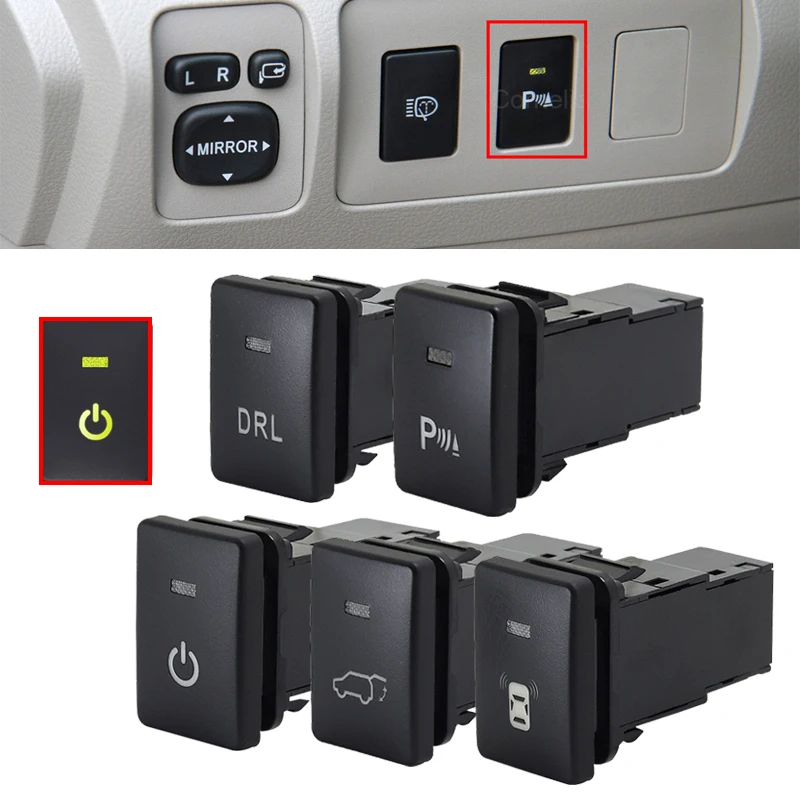 Car-Power-on-Off-DRL-P-Radar-Rear-Trunk-Button-Radar-Parking-Sensor ...