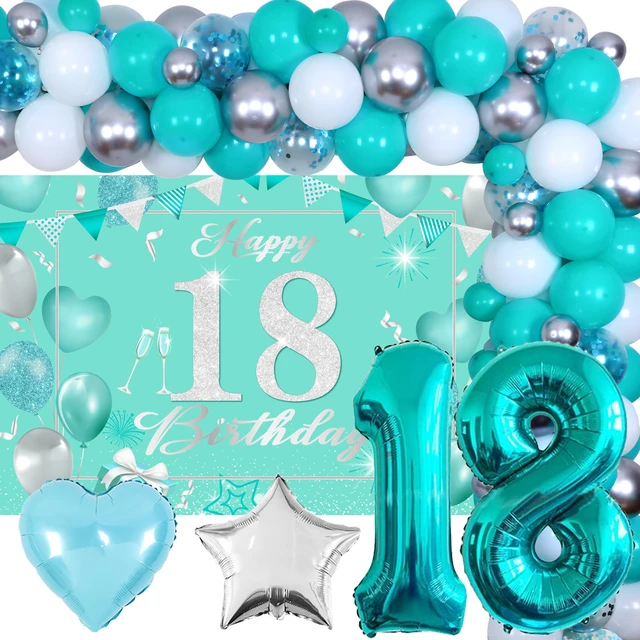 18th Birthday Background Blue