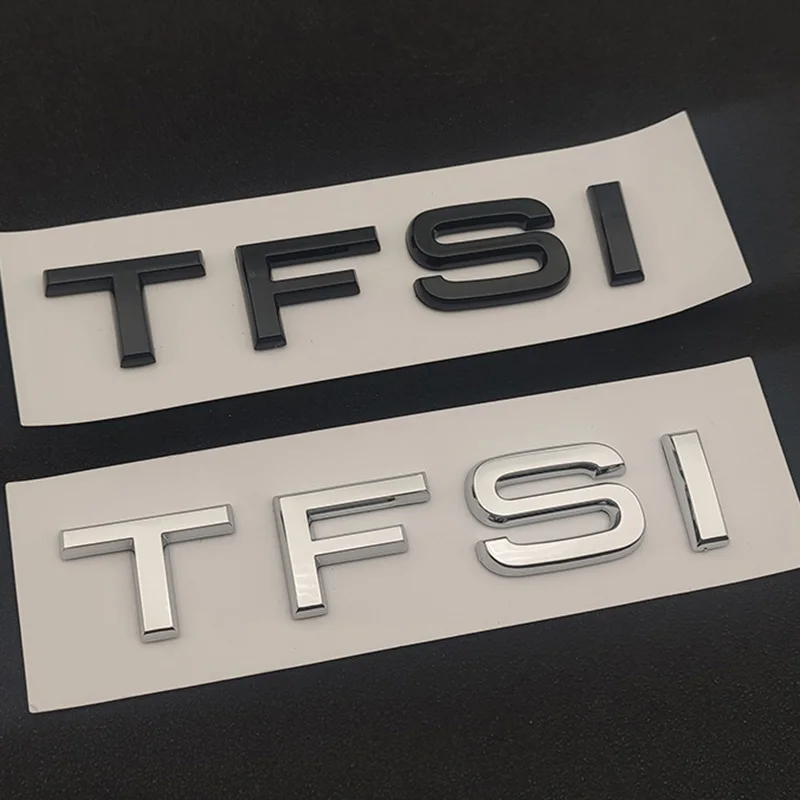 3d Abs Car Rear Trunk Badge Sticker Tfsi Emblem Logo For Audi A1 A3 A4 ...