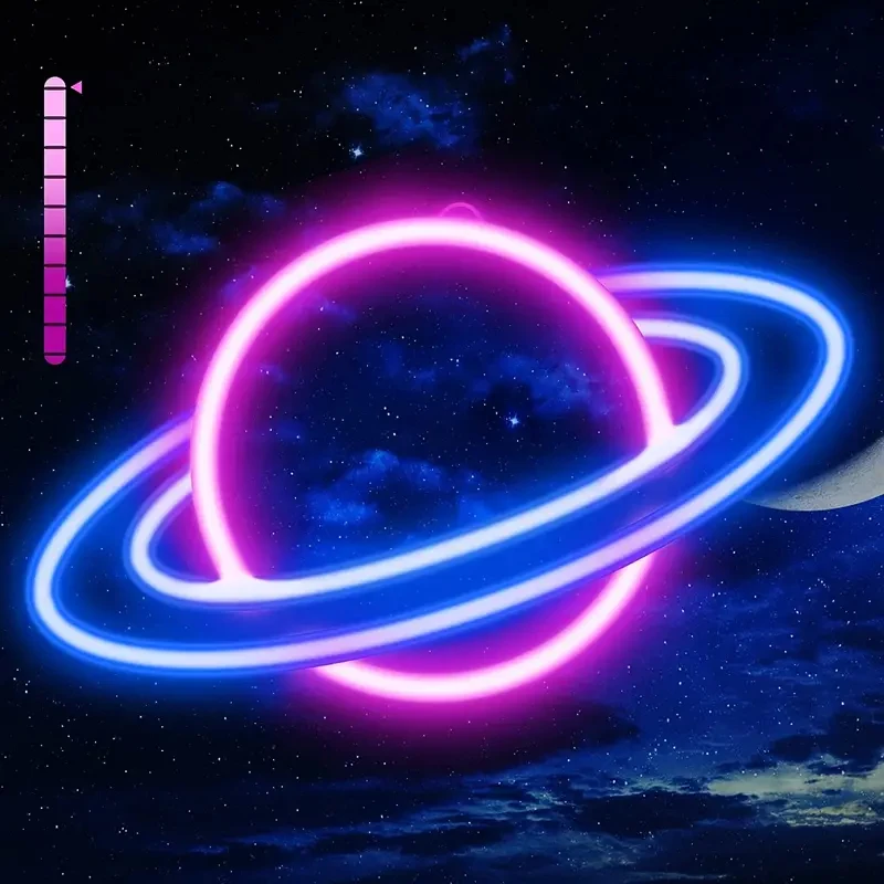 Planet-Neon-Sign-10-Levels-Brightness-LED-Neon-Lights-Signs-For-Wall ...