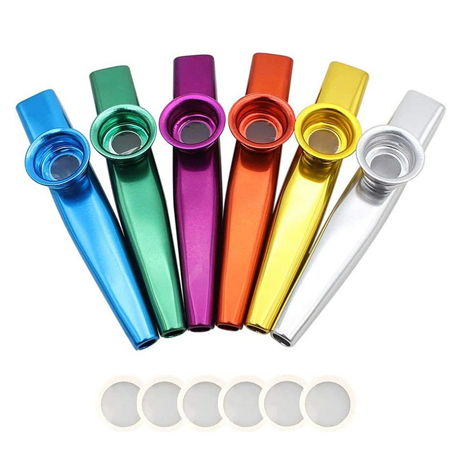 Kazoo-instrumento-Musical-de-Metal-flautas-diafragma-boca-Kazoos-buen ...