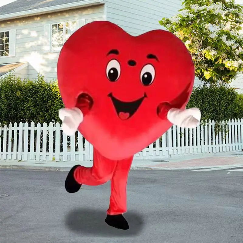 Simbok-Cosplay-Cartoon-Red-Heart-Love-Mascot-Costume-Advertising ...