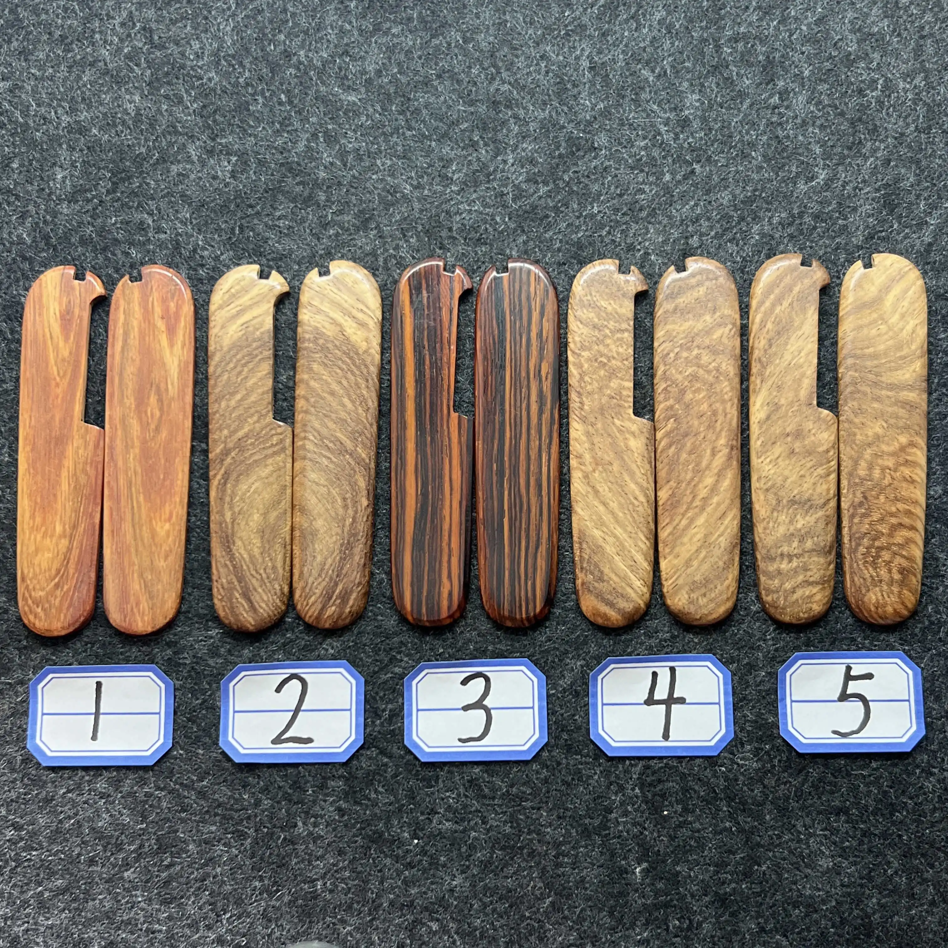 5-kind-of-Handmade-Wood-Scale-Grip-Handle-Scales-For-91mm-Victorinox ...