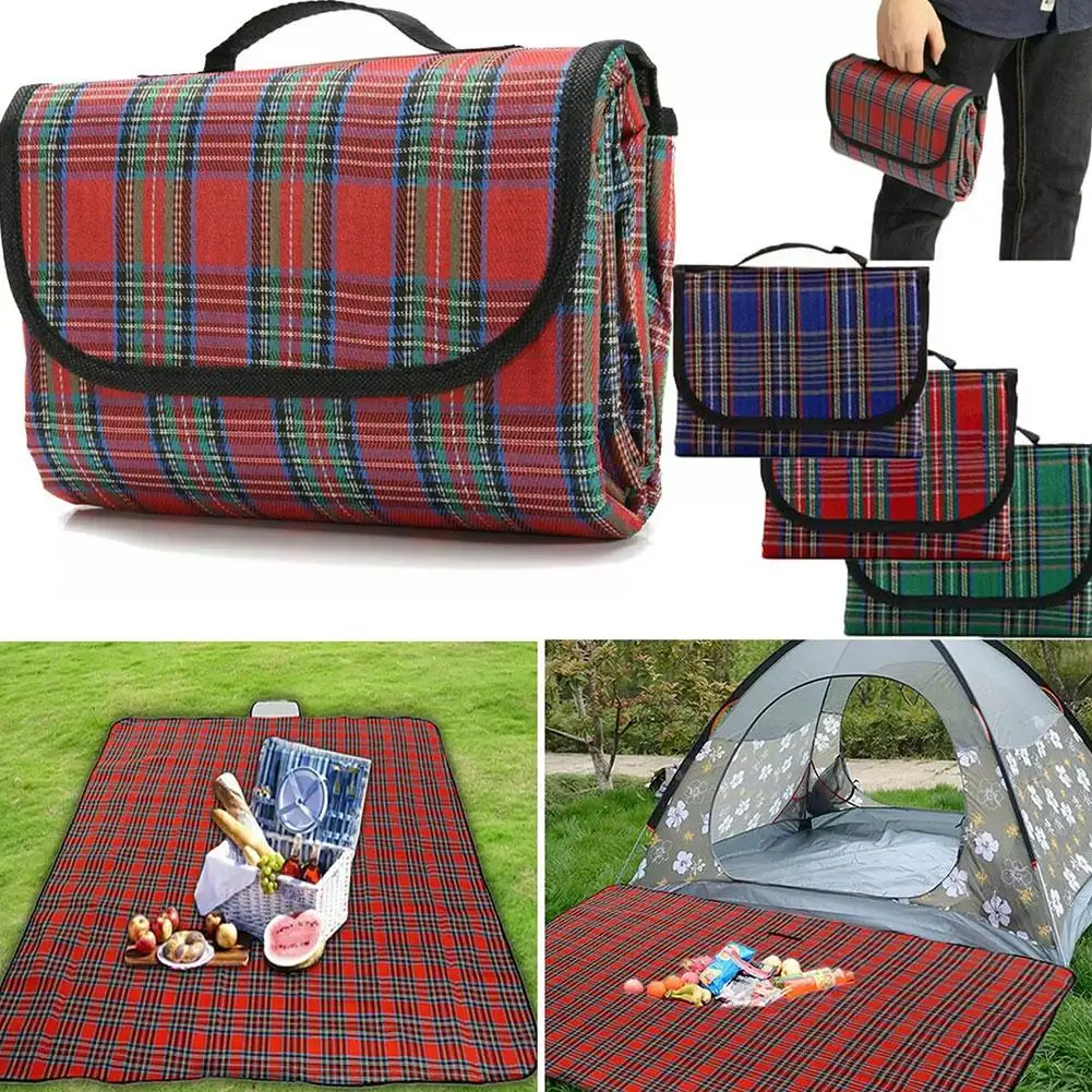 Waterproof-Outdoor-Picnic-Mat-Camping-Beach-Mat-Plaid-Portable-Hiking ...