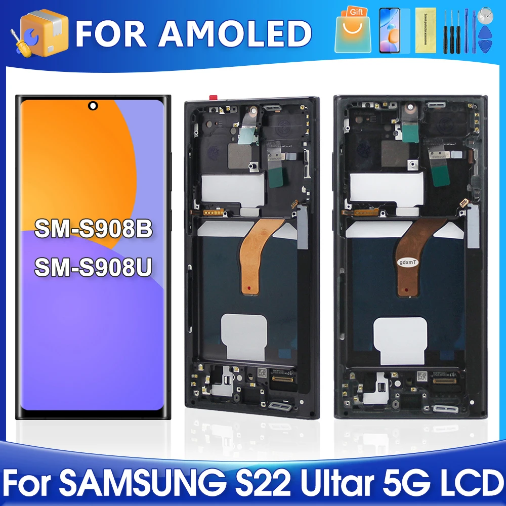 S22-Ultra-For-Samsung-For-AMOLED-S908-S908B-S908U-S908W-S908E-LCD ...