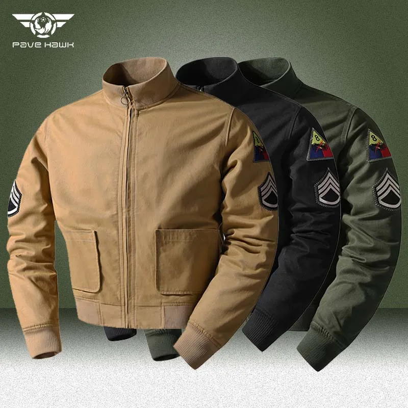 Military-Fury-Tank-Cargo-Jacket-Men-Retro-Winter-Thick-Fleece-Bomber ...
