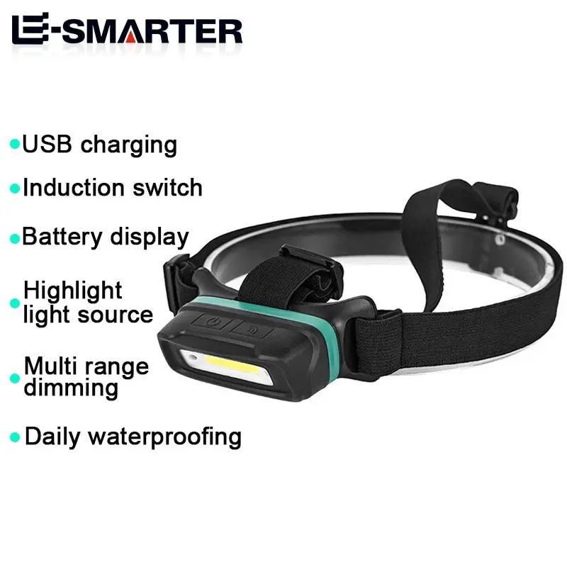 High-Bright-LED-Portable-Mini-Headlamp-T77-T78-Sensor-Lighting-COB-Work ...