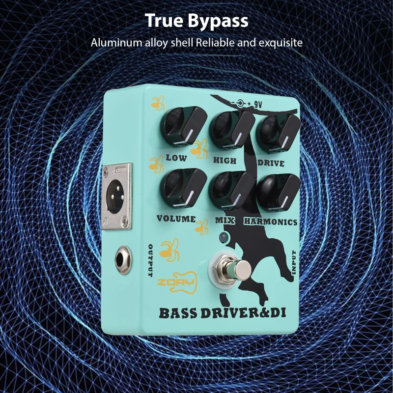 Driver&DI Box Bass Effector Pedal Electric Bass Guitar Effector with ...