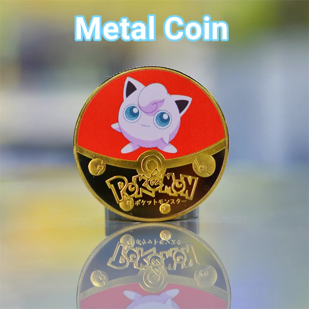 Pokemon-Coine-Anime-Commemorative-Gold-Coin-Metal-Pok-mon-Coins-Pikachu ...