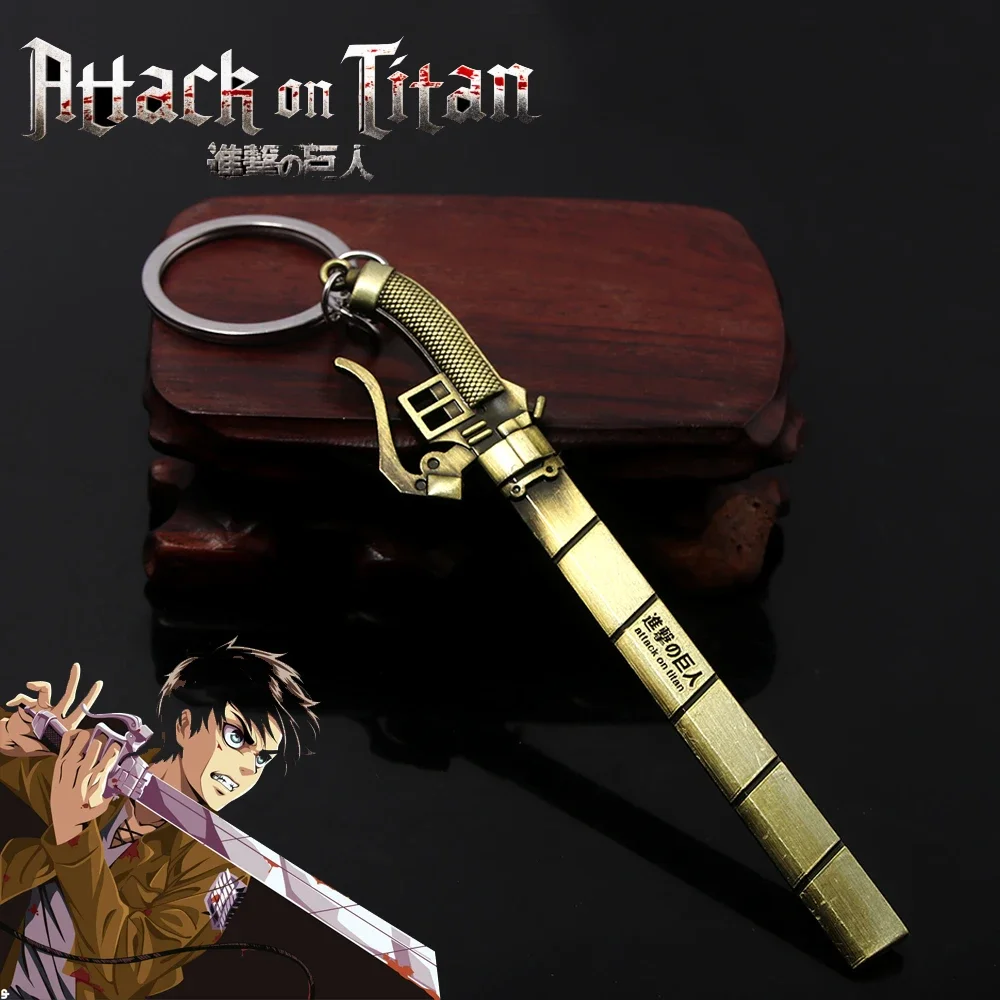 Anime-Attack-On-Titan-Eren-Sword-Keychain-Shingeki-No-Kyojin-Wings-Of ...