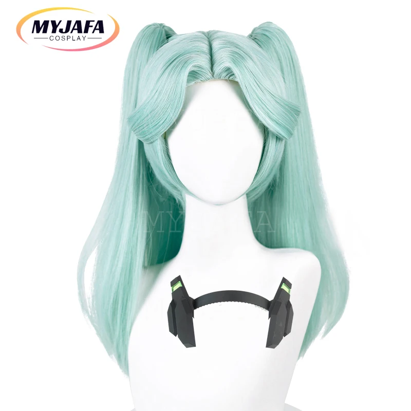 Cyberpunk-Edgerunners-Rebecca-Cosplay-Wig-Mint-Green-Long-Ponytails ...