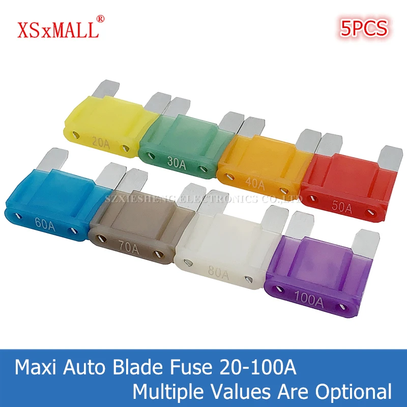 5PCS-Large-Size-Insurance-Plug-In-Insert-Xenon-Light-Truck-Boat ...