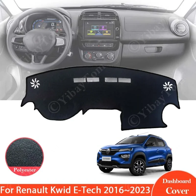 Dashboard-Cover-Board-Mat-Carpet-for-Renault-Kwid-K-ZE-Dacia-Spring-E ...