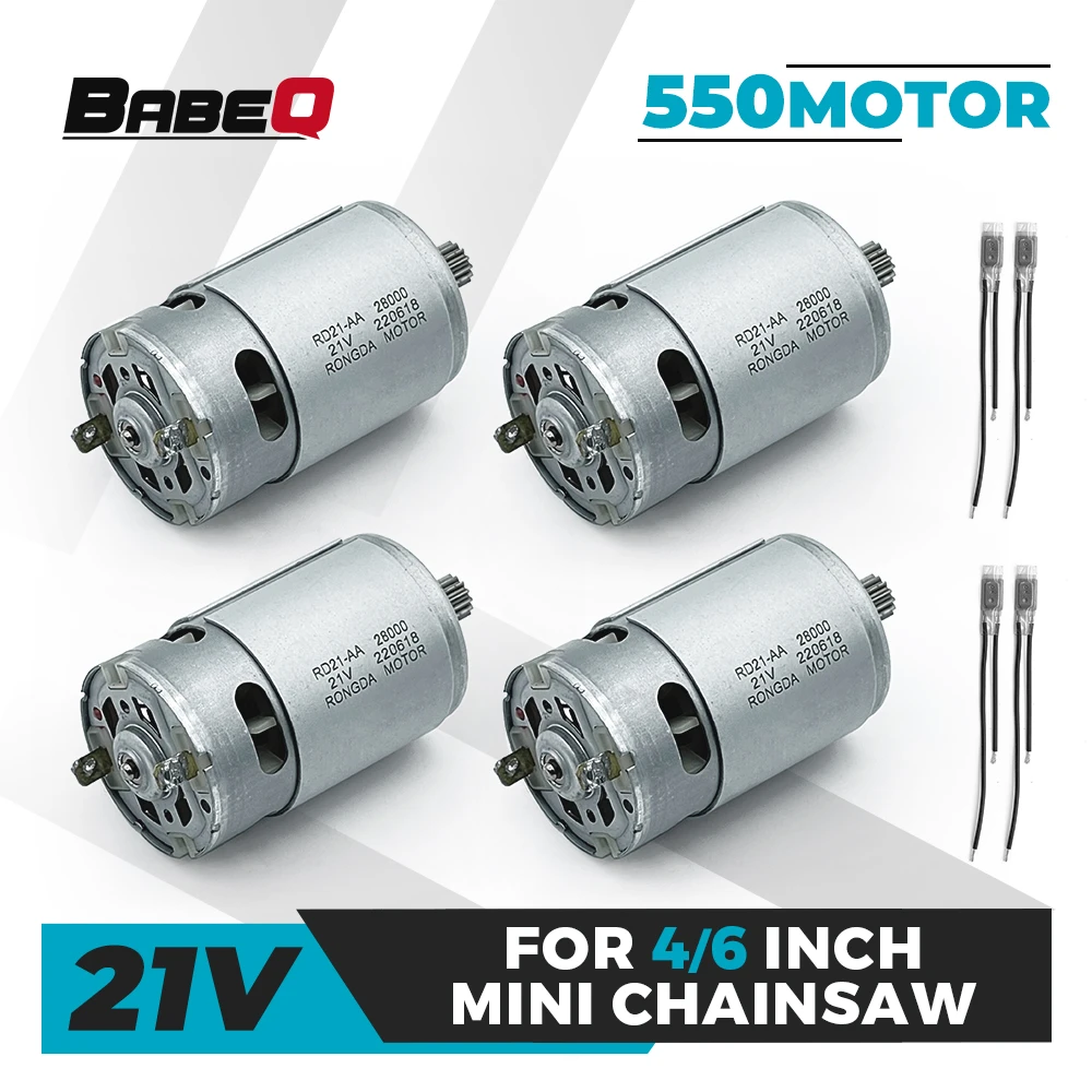 Motor Mini Chainsaw 21v 14 Teeth | Chainsaw Parts Motor 14 Teeth ...