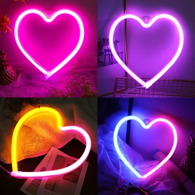 Akkumulátor/Usb Led Neon Világos Fali Dekoráció Pillangó Villám Jel ...