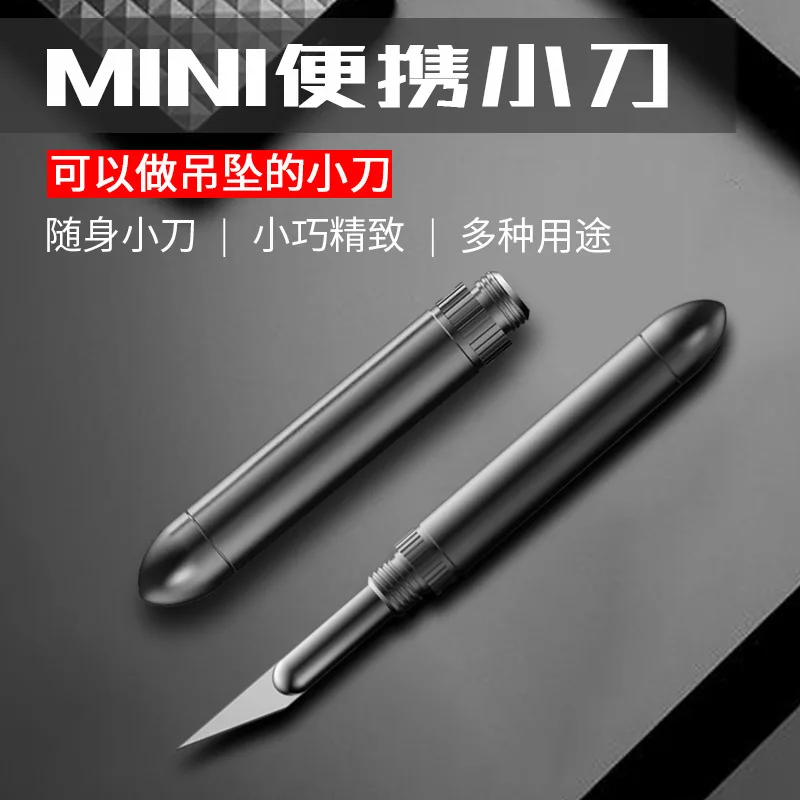 NEW-Mini-Pocket-Folding-Knife-Metal-Scalpel-Knife-Blades-Non-slip ...