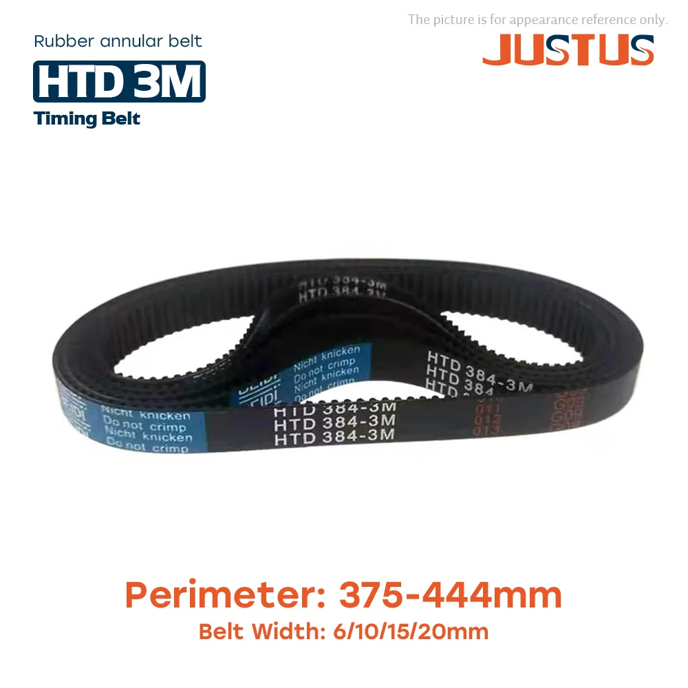 HTD-3M-Synchronous-Timing-belt-length-375-378-381-384-387-390-399-402 ...