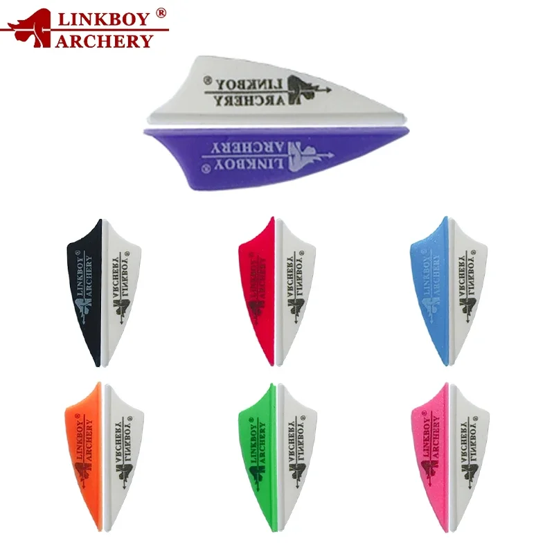 36PCS-Archery-1-75-Plastic-Vanes-Feather-Fletching-Compound-Recurve-Bow ...