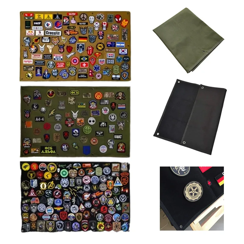 Tablero-de-exhibici-n-de-almacenamiento-de-parches-militares-colecci-n ...