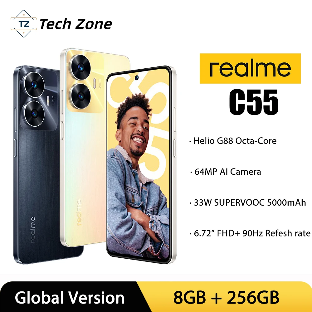 Realme-Smartphone-C55-avec-cam-ra-AI-64MP-Helio-G88-6-72-en-effet-cran ...
