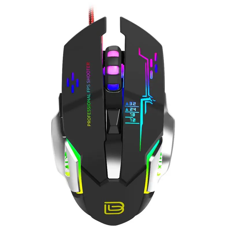 Gaming Mouse Wired Computer Mouse Gamer Ergonomic PC Mause For Laptop ...