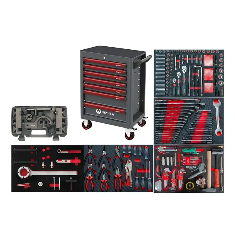 268pcs Car Repair Tools Kit Car Special Tool Trolley with Tool ...