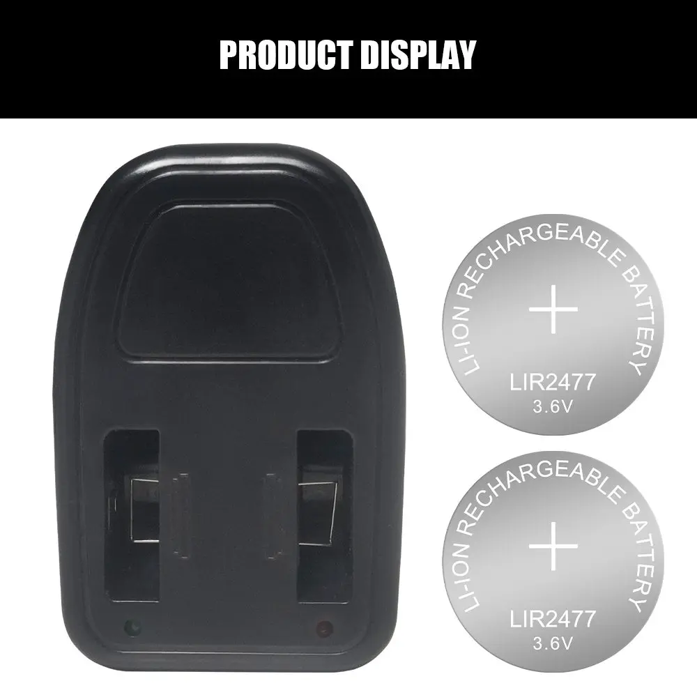 2-Slot Charger + LIR2477 3.6V 200mAh Rechargeable Button Battery ...