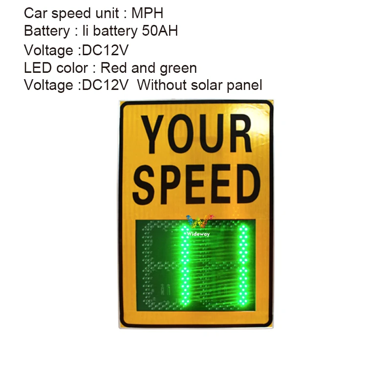Outdoor-Road-Safety-Radar-Speed-Limit-Sign-Red-Green-Two-Digitals ...