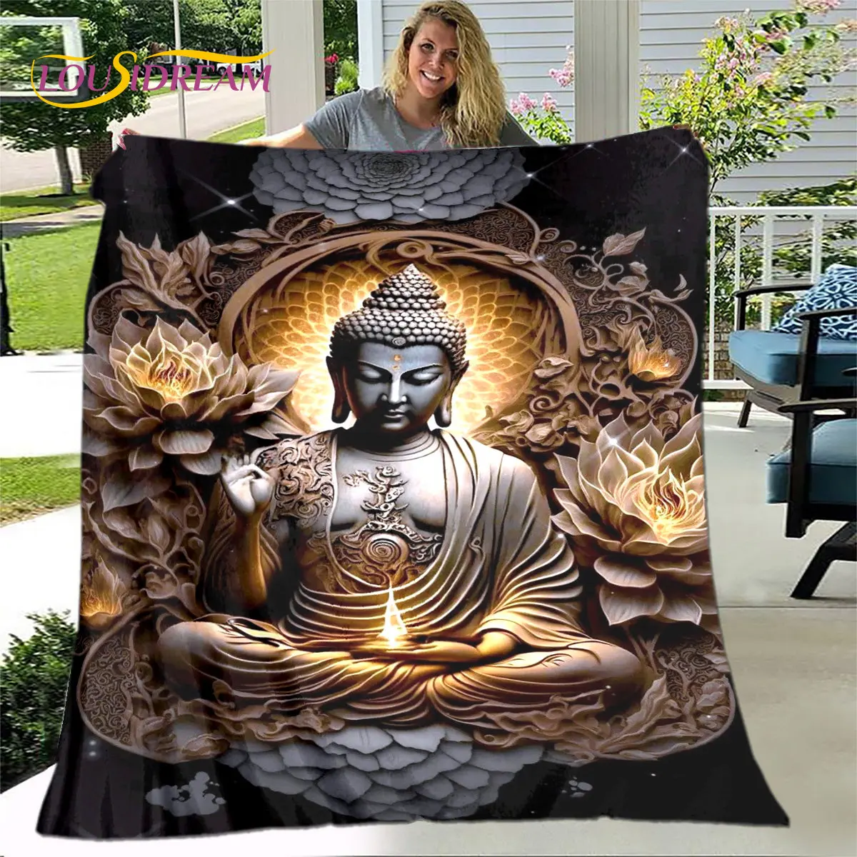 Buddha-Sakyamuni-Buddhism-Faith-Religion-Soft-Plush-Blanket-Flannel ...
