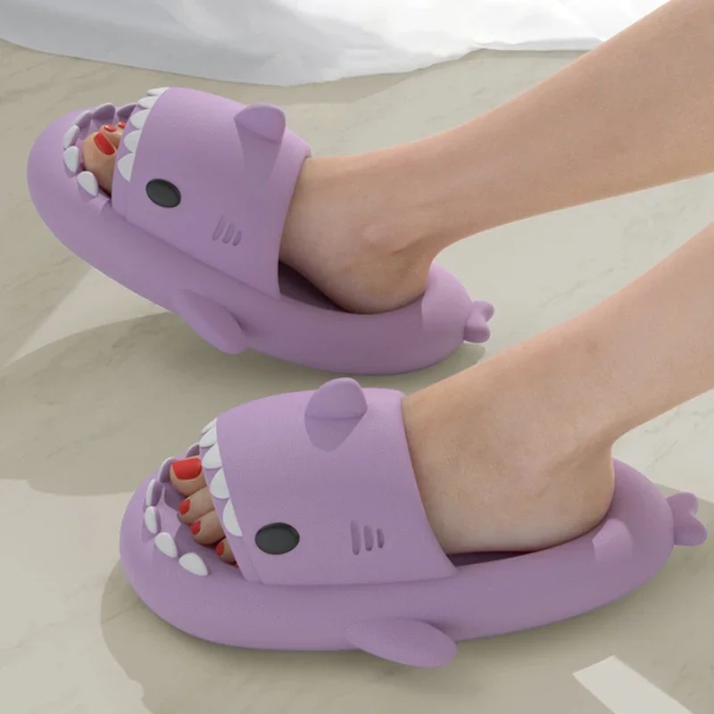 New-Summer-Shark-Slippers-Women-Slides-Men-Flip-Flops-Home-Anti-Skid ...