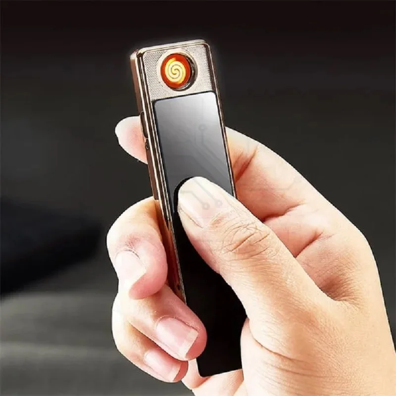 Flameless-Electric-Plasma-Arc-Lighter-Metal-Windproof-Waterproof-USB ...