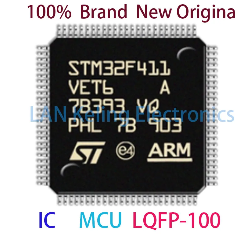 Stm32f411vet6 Stm Stm32f Stm32f411 Stm32f411ve Stm32f411vet 100 Brand New Original Ic Mcu Lqfp