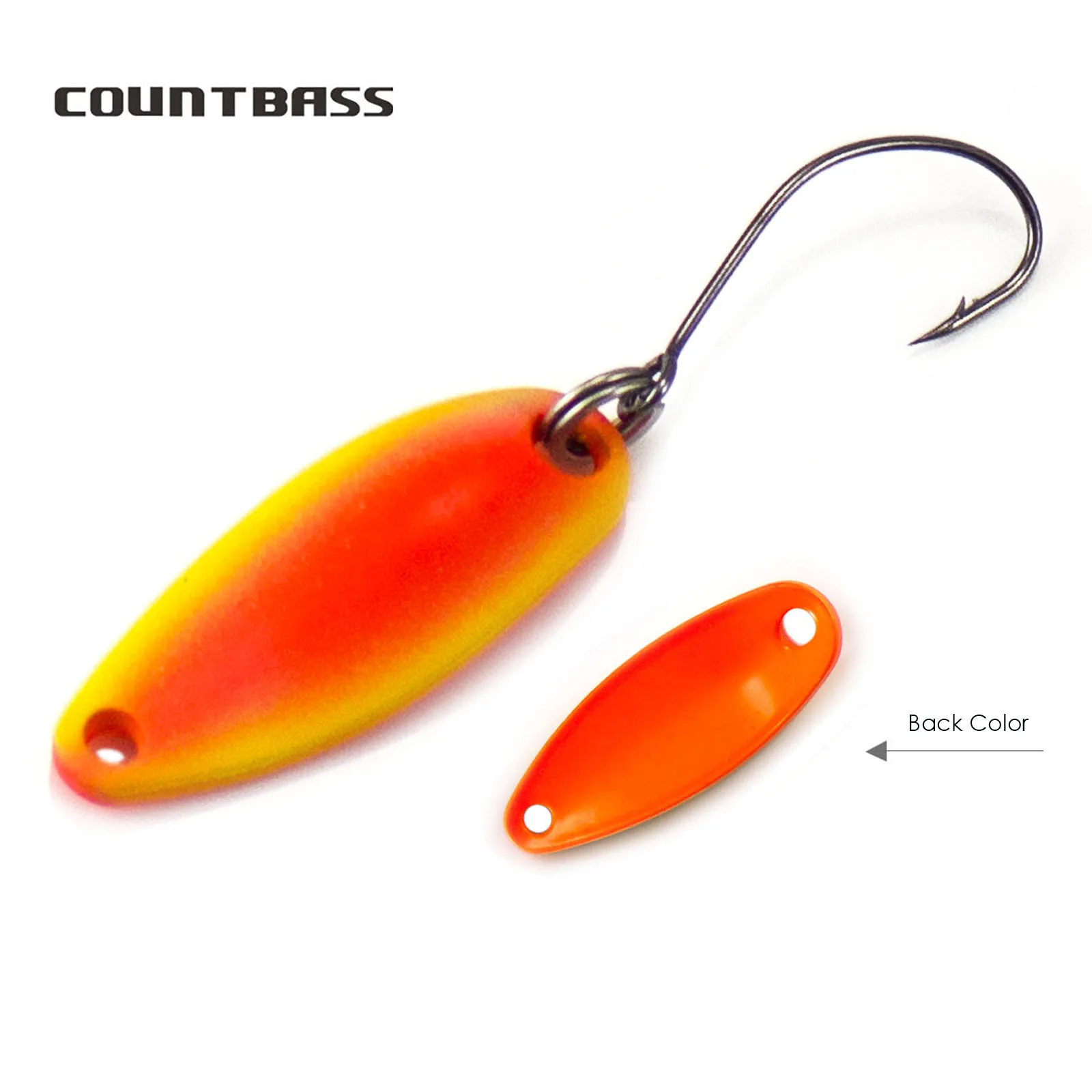 Countbass Micro Fishing Spoon With Korean Single Hook, Size 3/32oz 1 ...