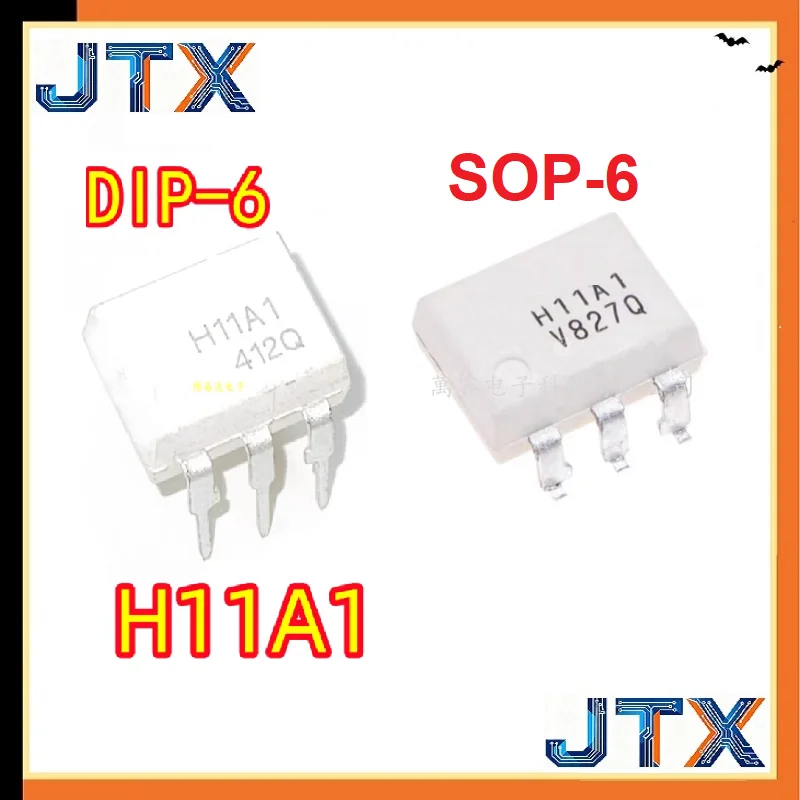 10PCS/LOT New optocoupler in stock H11A1 H11AA1 H11D1 H11F1 H11L1 DIP-6 ...