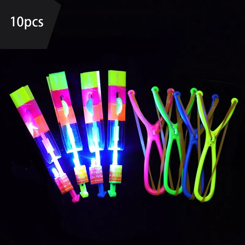 10pcs-Medium-Sized-Flying-Arrow-Slingshot-LED-Whistle-Toy-Fun-Parent ...