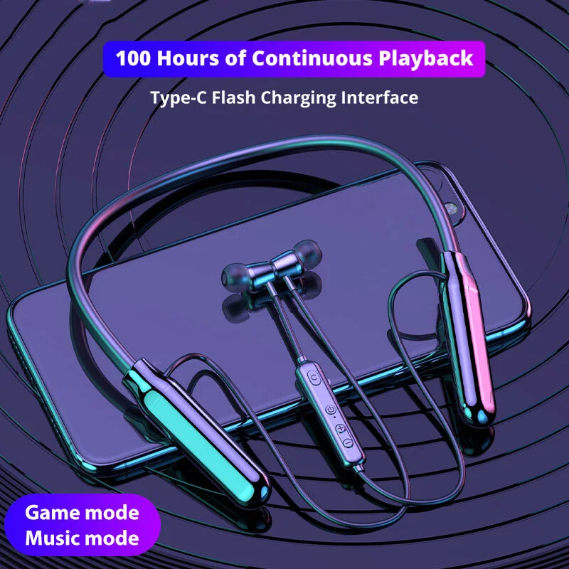 A20 Wireless Bluetooth Headphones Neckband HiFi Sport Earphone IPX5 ...