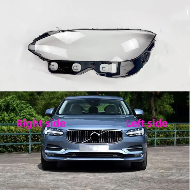 For VOLVO S90 2016 2017 2018 2019 2020 -2022 Car Headlight Shell ...