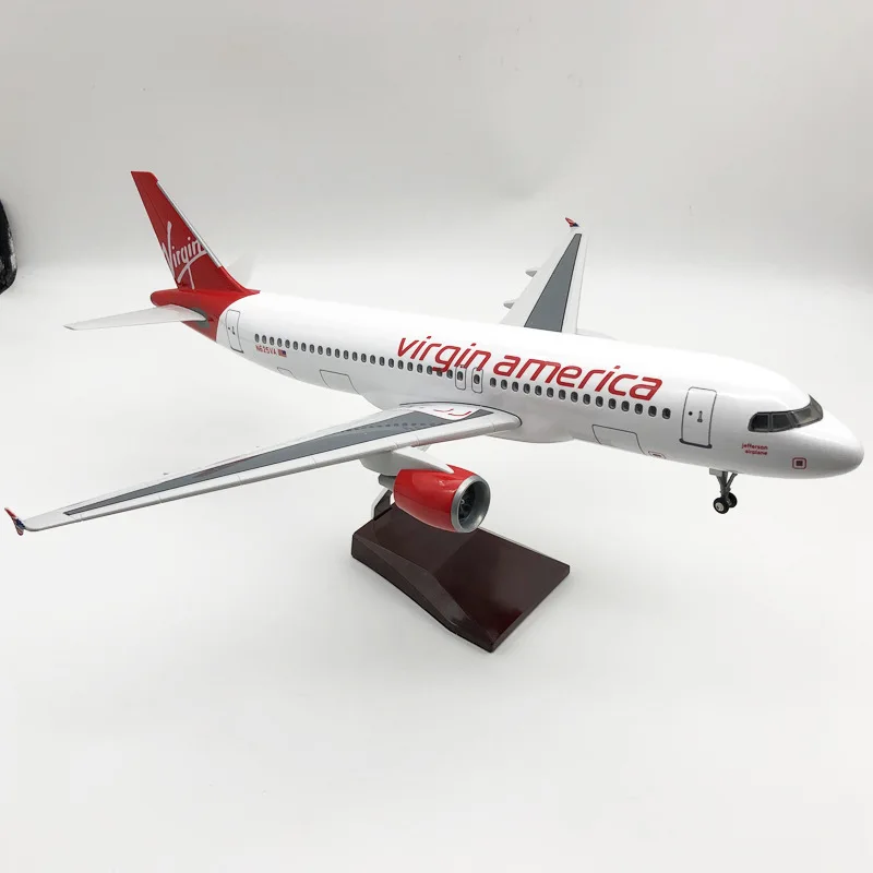 Scale 46 CM 320 Aircraft A320 320 Virgin America Airlines Airbus Light ...