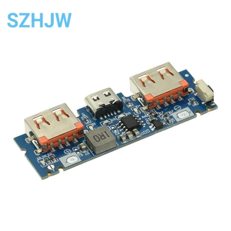 Micro-Type-C-USB-5V-2-4A-Dual-USB-18650-Boost-Battery-Charger-Board ...