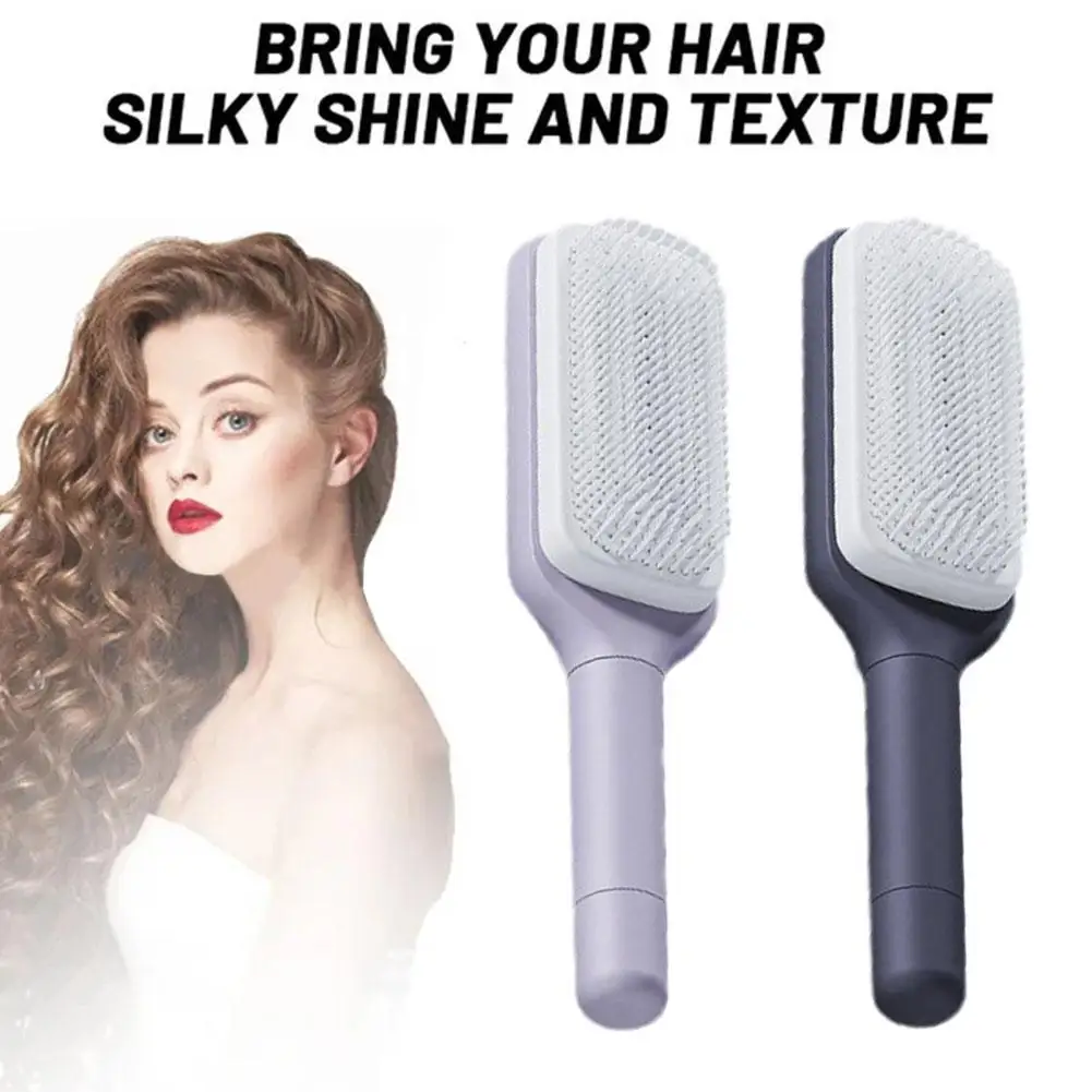 1PCS-Self-Cleaning-Hair-Brush-Retractable-Anti-static-Scalp-Massage ...
