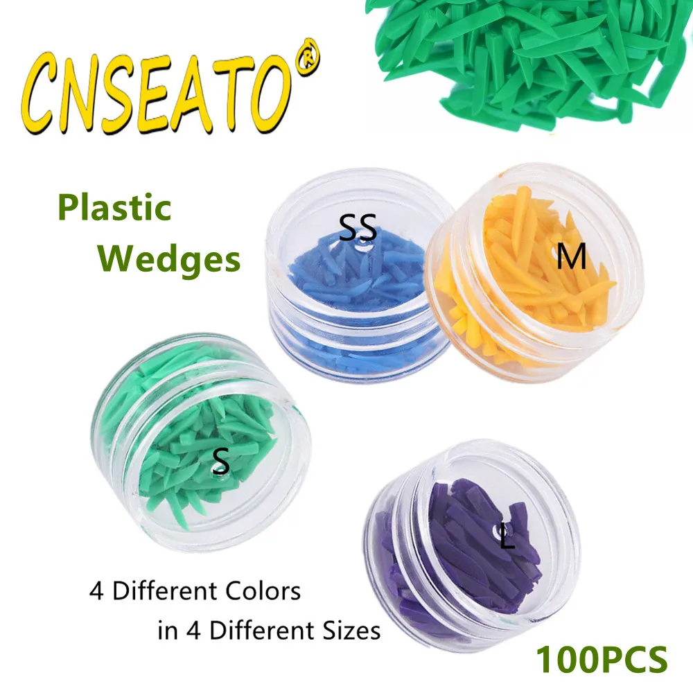 100Pcs-Dental-Plastic-Wedges-Disposable-Tooth-Gap-Wedge-Interdental ...