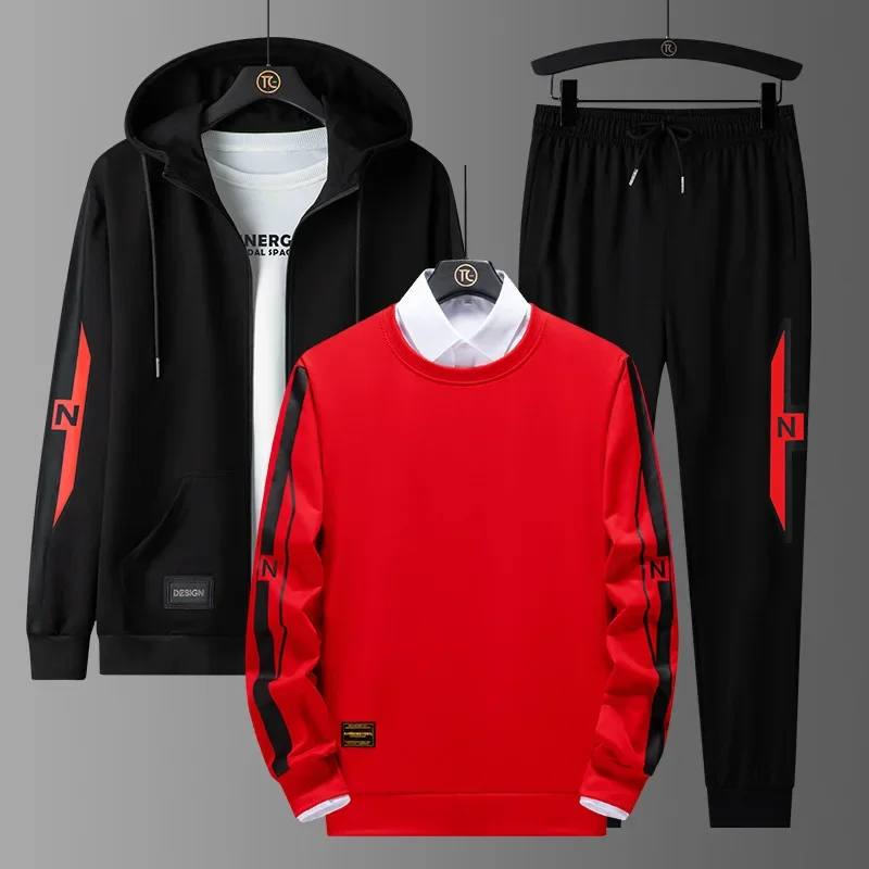 Autumn-And-Winter-Sports-Suit-Men-s-Hooded-Cardigan-Casual-Running ...