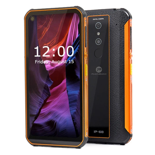 PHONEMAX P1 RAM 4GB ROM 128GB Rugged Smartphone LTE 4G Android 10 ...