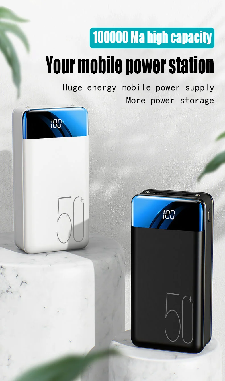 100% New Genuine Fast Charging 100000mah /98000mah Power Bank Large ...